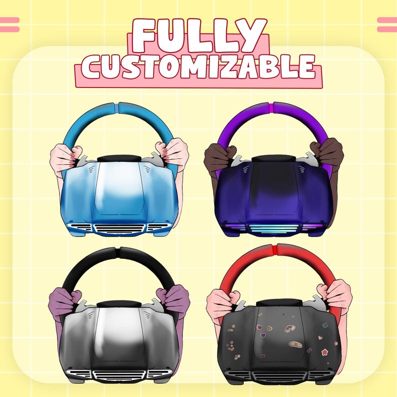 Vtuber Asset - Hand Steering Wheel / Customizable / Vtube Studio ...