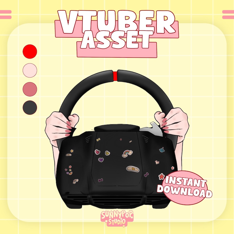 Vtuber Asset - Hand Steering Wheel / Customizable / Vtube Studio ...