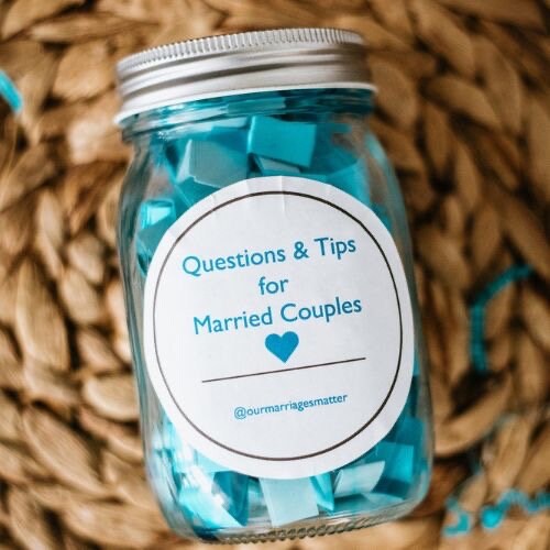 Marriage Conversation Starter Jars - Married, Discussion Questions ...