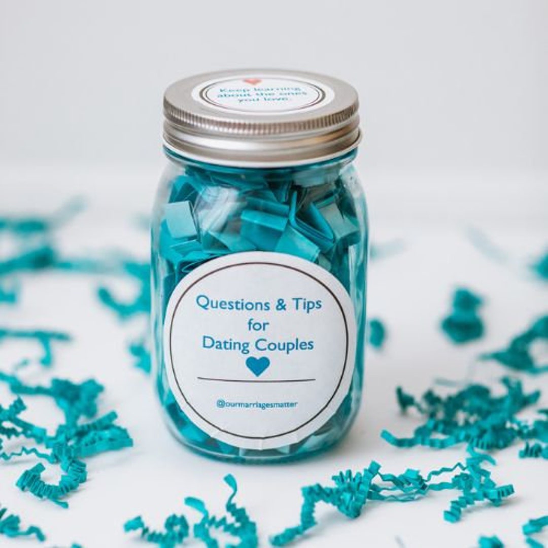 Dating Couples Conversation Starter Jars - Discussion Questions, Mason ...