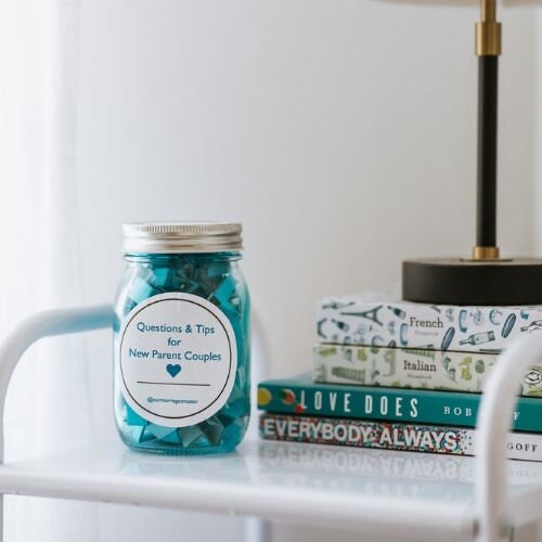 New Parent Conversation Starter Jars - Discussion Questions, Mason Jars ...