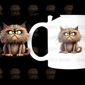 Moody Cat Digital Download, Svg, Png, Jpg, Eps Grumpy Cat Clipart ...