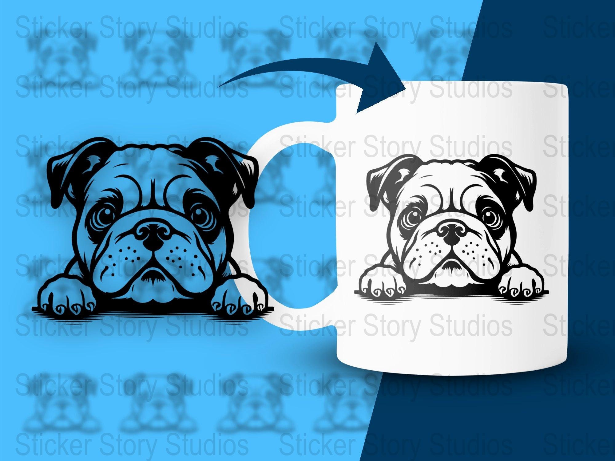 Bulldog SVG, Digital Download, Pet Vector Illustration, Dog Lover Gift ...