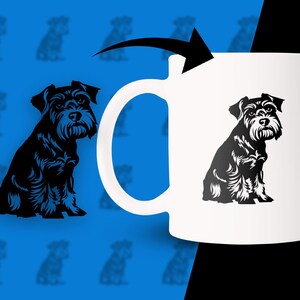 Schnauzer Dog SVG Cut File, Instant Download, Dog Lover Gift, DIY Craft ...
