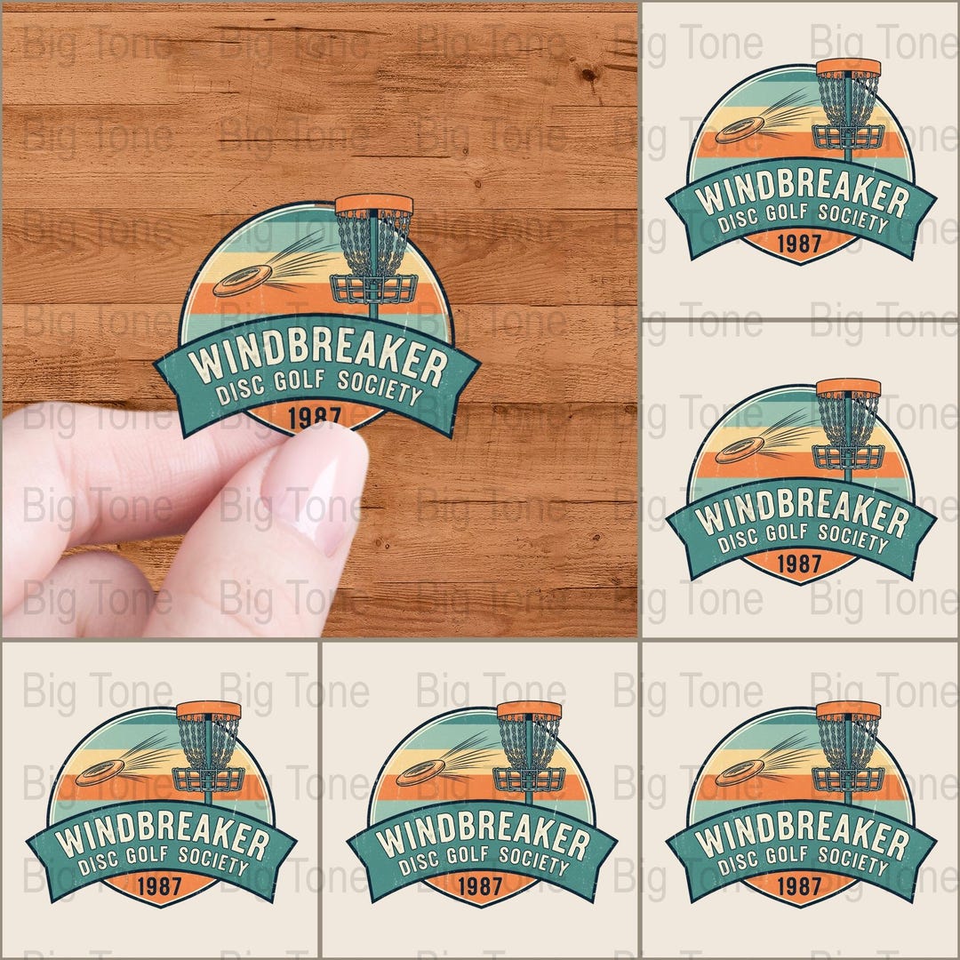 Retro Windbreaker Disc Golf Print: Vintage 1987 Sports Art (digital ...