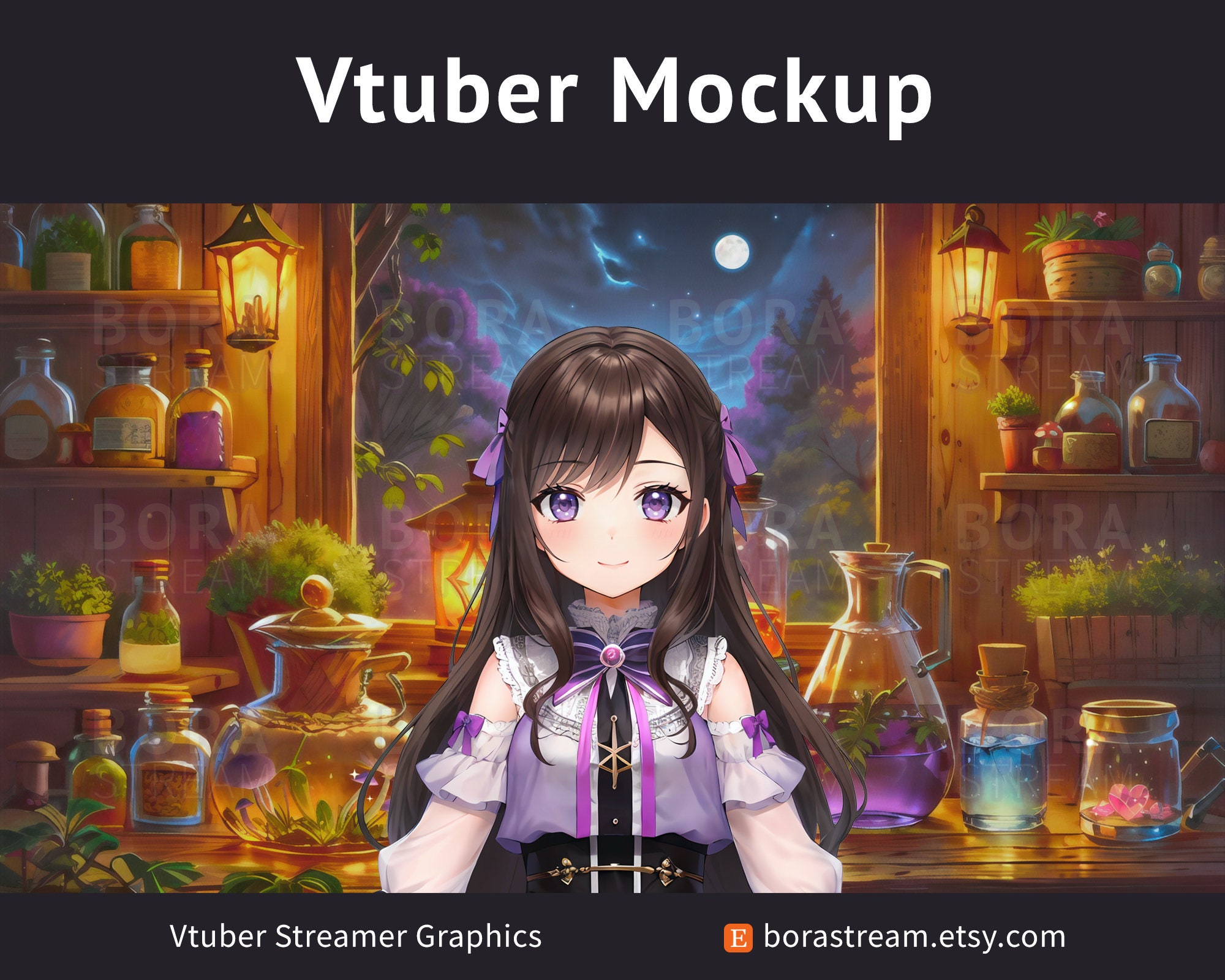 Animated Vtuber Background for Twitch / Youtube Stream | Spooky ...