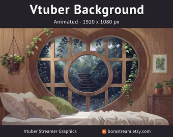 Cozy Forest Vtuber Background for Stream Overlay | Treehouse Vtuber ...