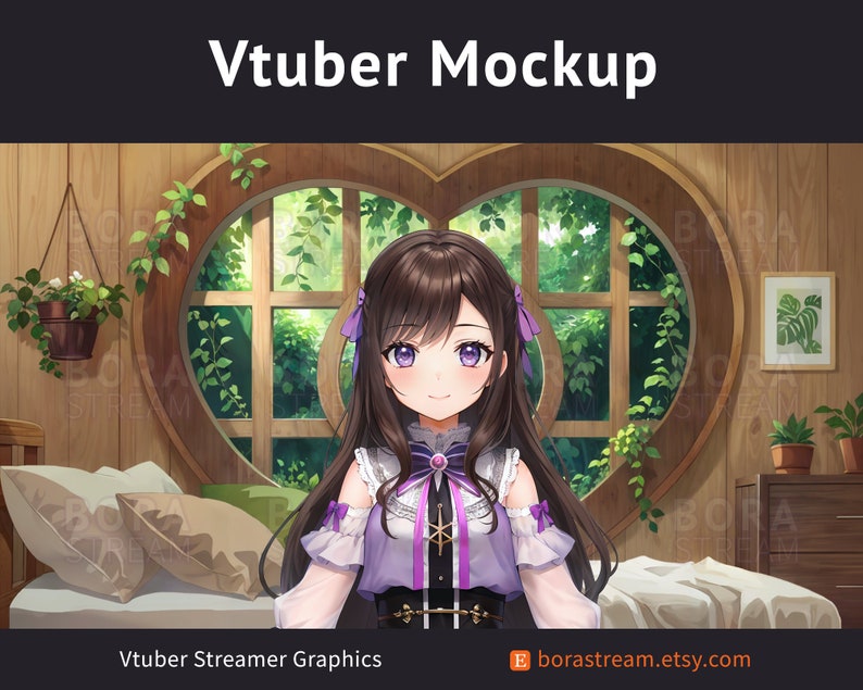 Cozy Forest Vtuber Background for Stream Overlay | Treehouse Vtuber ...