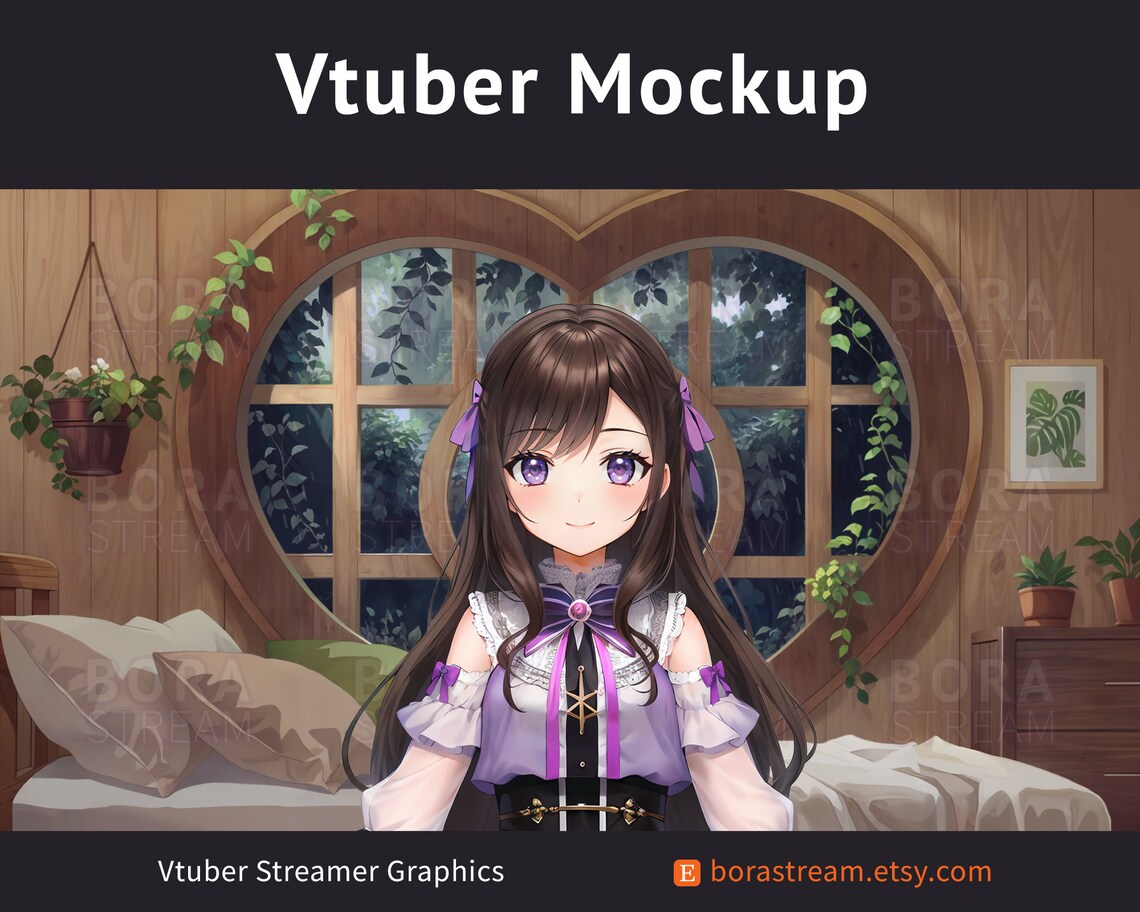 Cozy Rainy Vtuber Background for Stream Overlay | Comfy Vtuber Bedroom ...