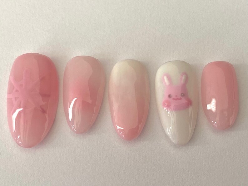Aniteez Ddeongbyeoli Press on Nails - Etsy