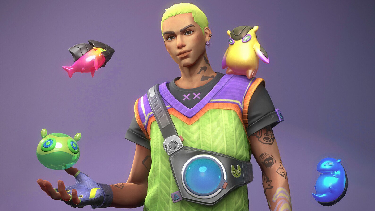 VALORANT Gecko Inspired Mosh Thrash Dizzy Riot Games Press on Nails ...