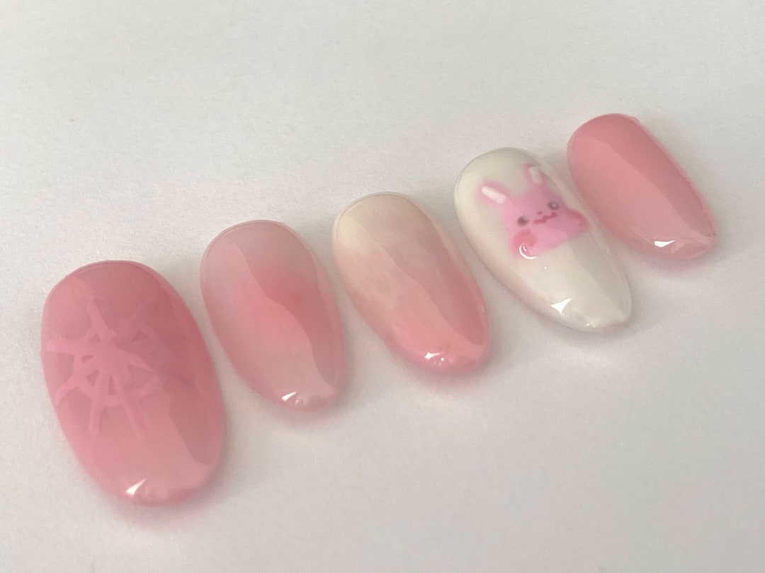Aniteez Ddeongbyeoli Press on Nails - Etsy