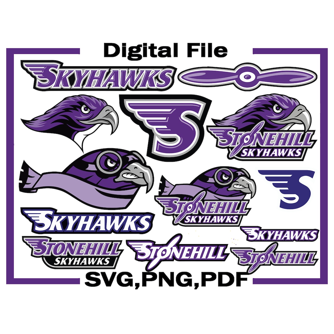 Skyhawks Svg Stonehill University Svg Football Svg - Etsy
