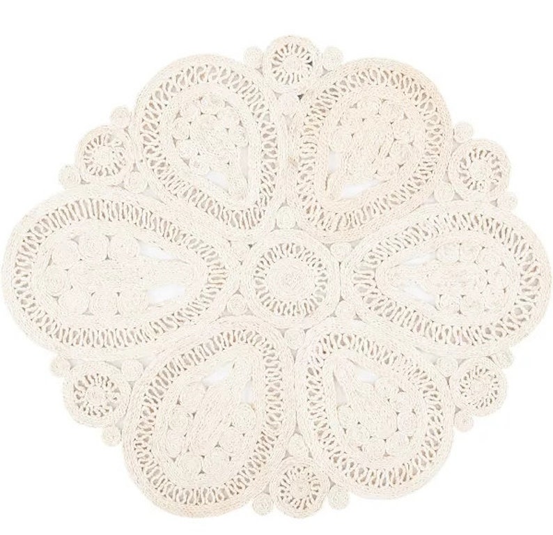 Hand-woven Circle Jute Rugs Unique Round Area Rug for Home Decor - Etsy