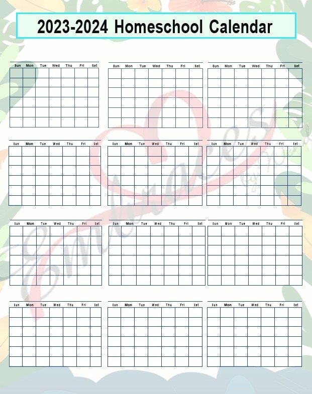 2023-2024 Homeschool Planner - Etsy