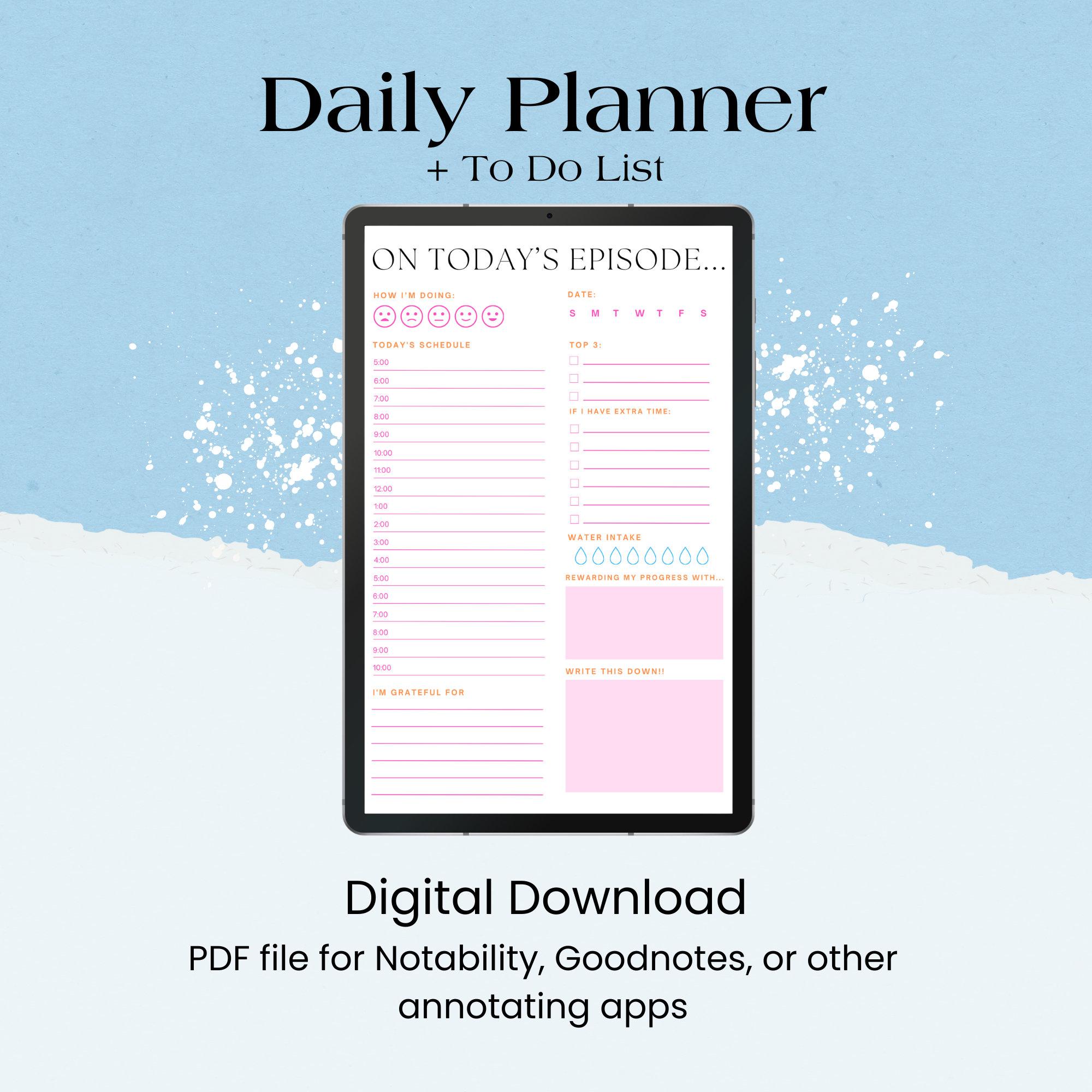 Daily Planner - Digital Download - Etsy