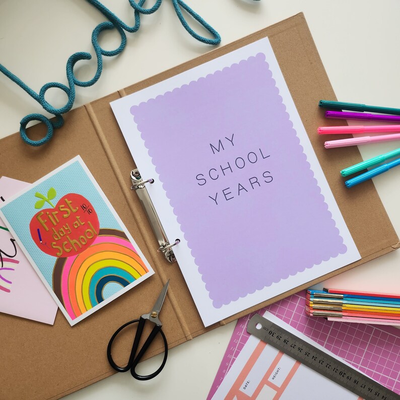 Printable Girls My School Years Book . INSTANT DOWNLOAD . School ...