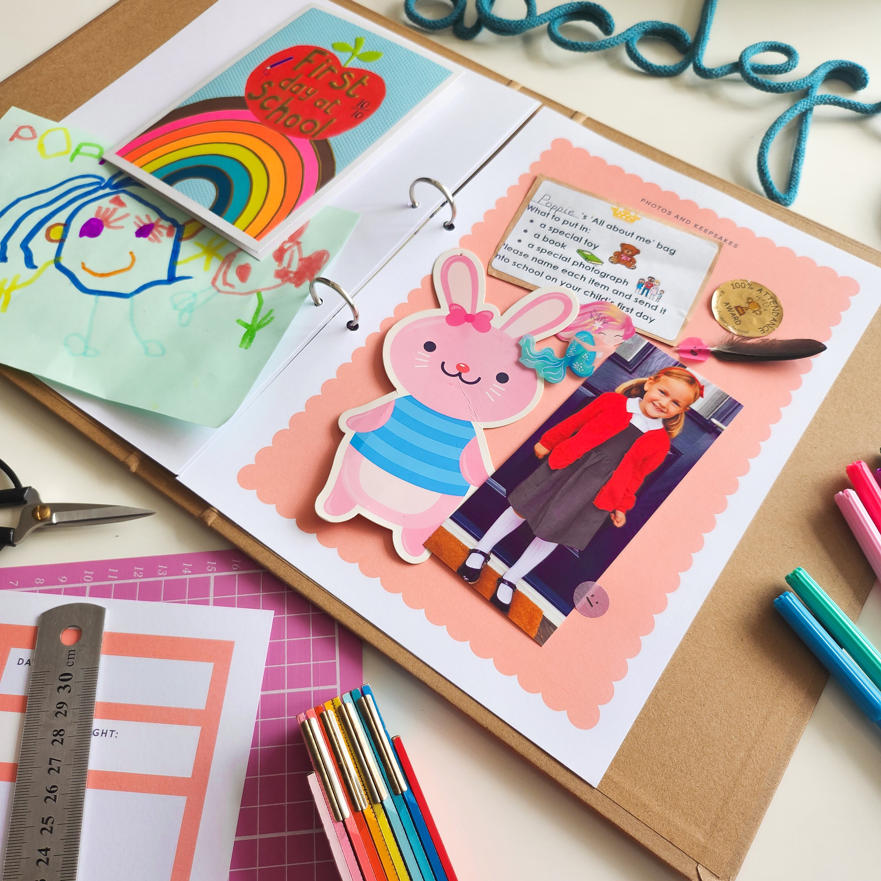 Printable Girls My School Years Book . INSTANT DOWNLOAD . School ...