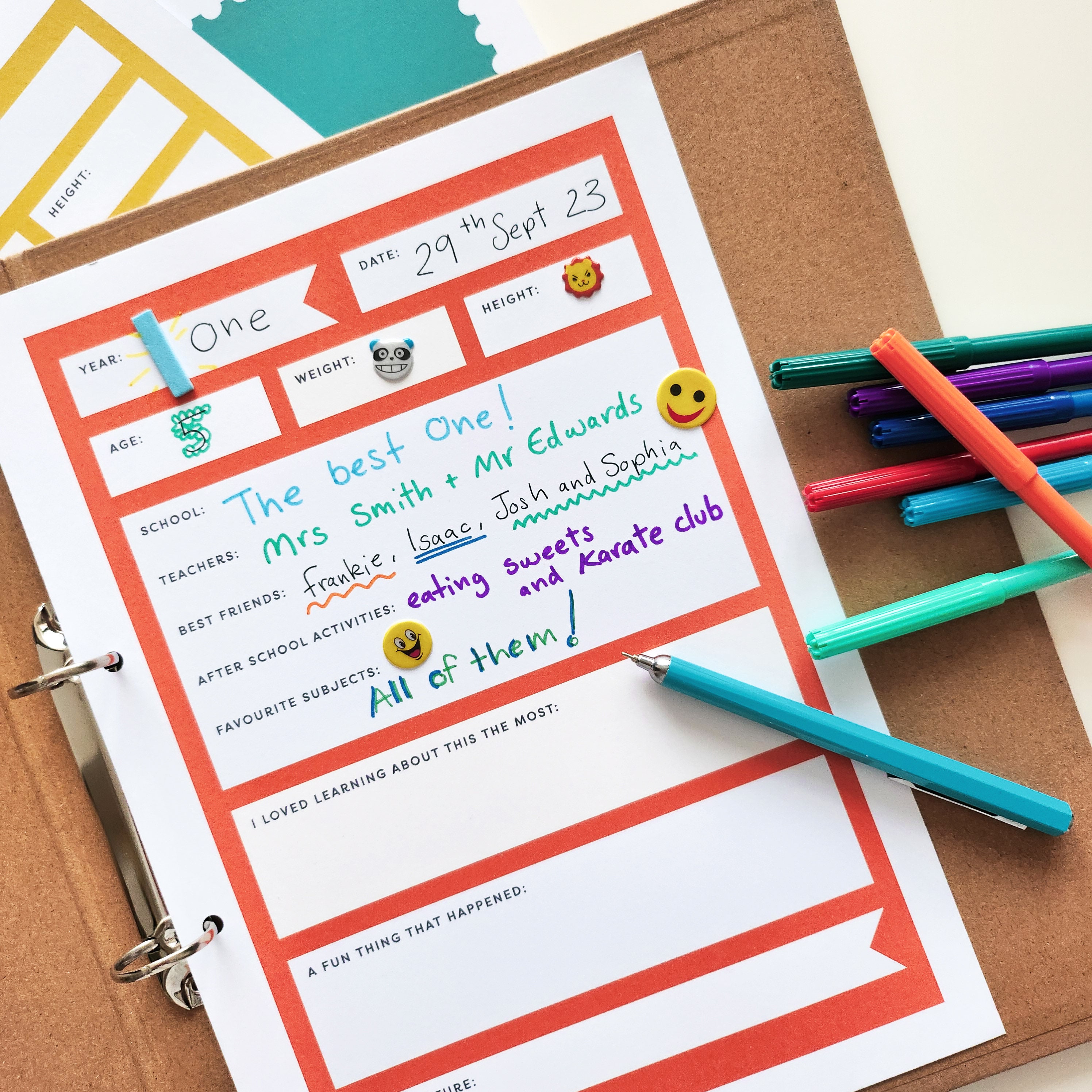 Printable Girls My School Years Book . INSTANT DOWNLOAD . School ...