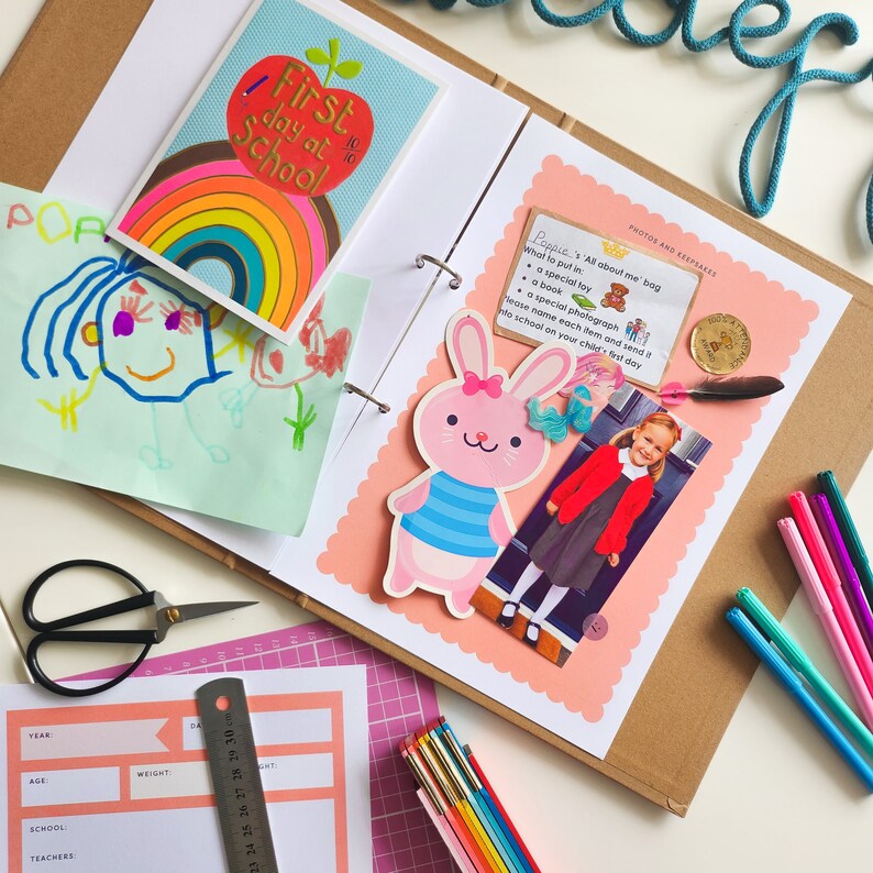 Printable Girls My School Years Book . INSTANT DOWNLOAD . School ...