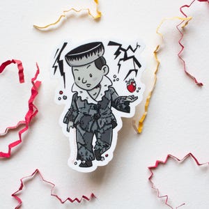 Spooky Circus Clown Inspired Frankenstein Creature/monster Sticker - Etsy