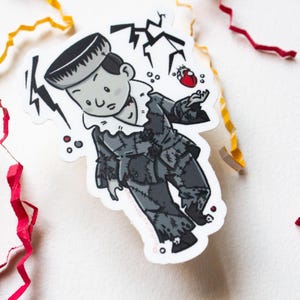 Spooky Circus Clown Inspired Frankenstein Creature/monster Sticker - Etsy