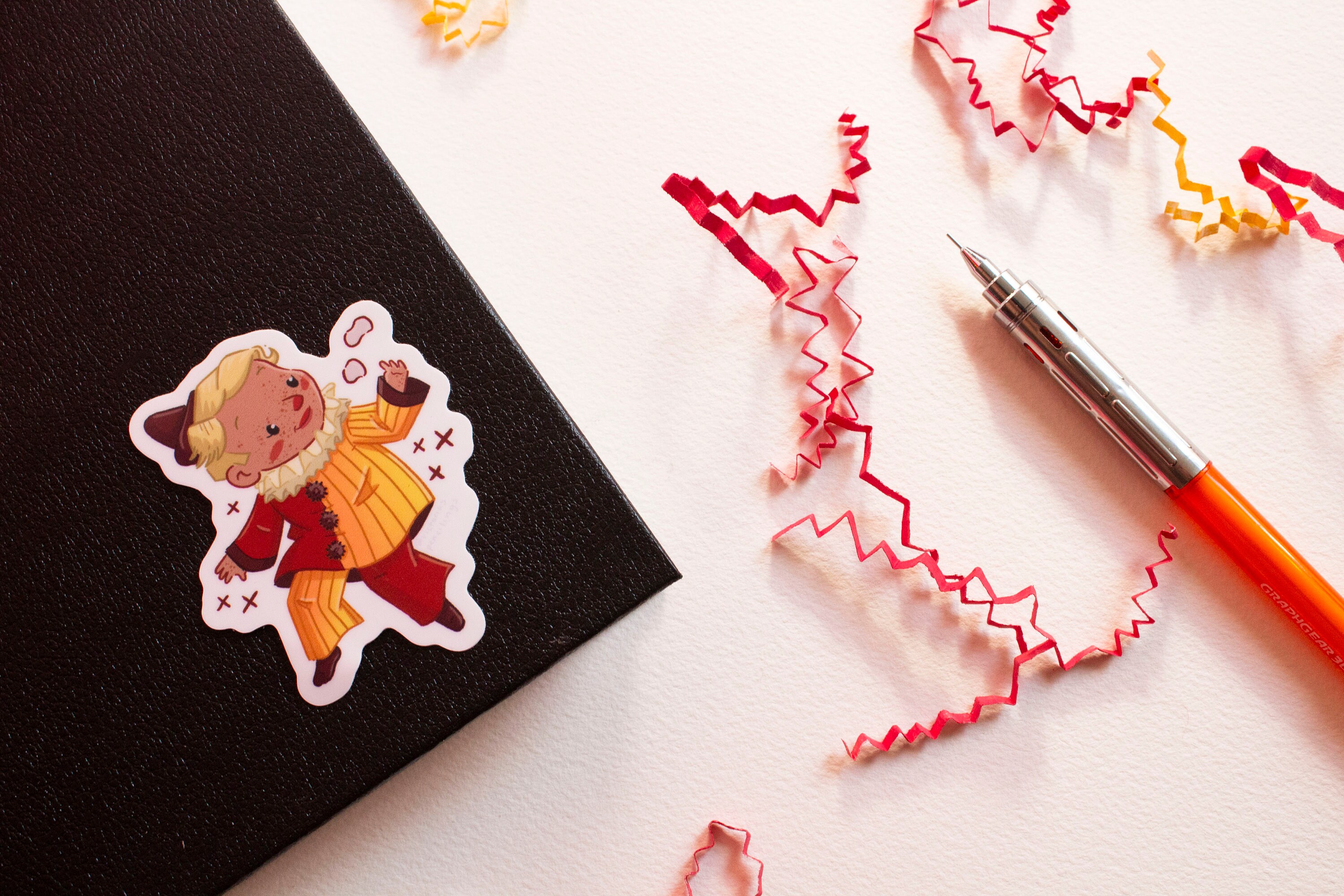 Planetary Circus/vaudeville Inspired Mars Clown Sticker/solar System ...