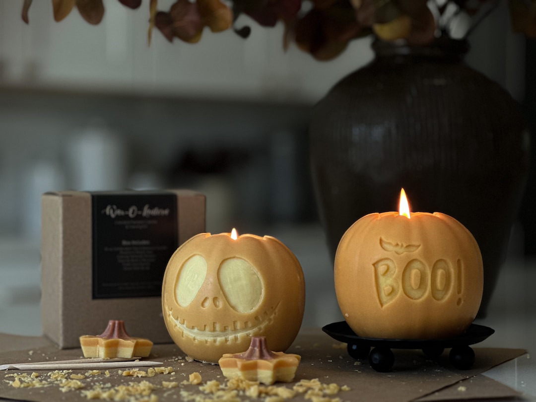 Wax-o-lantern (carvable Pumpkin Candle) - Etsy