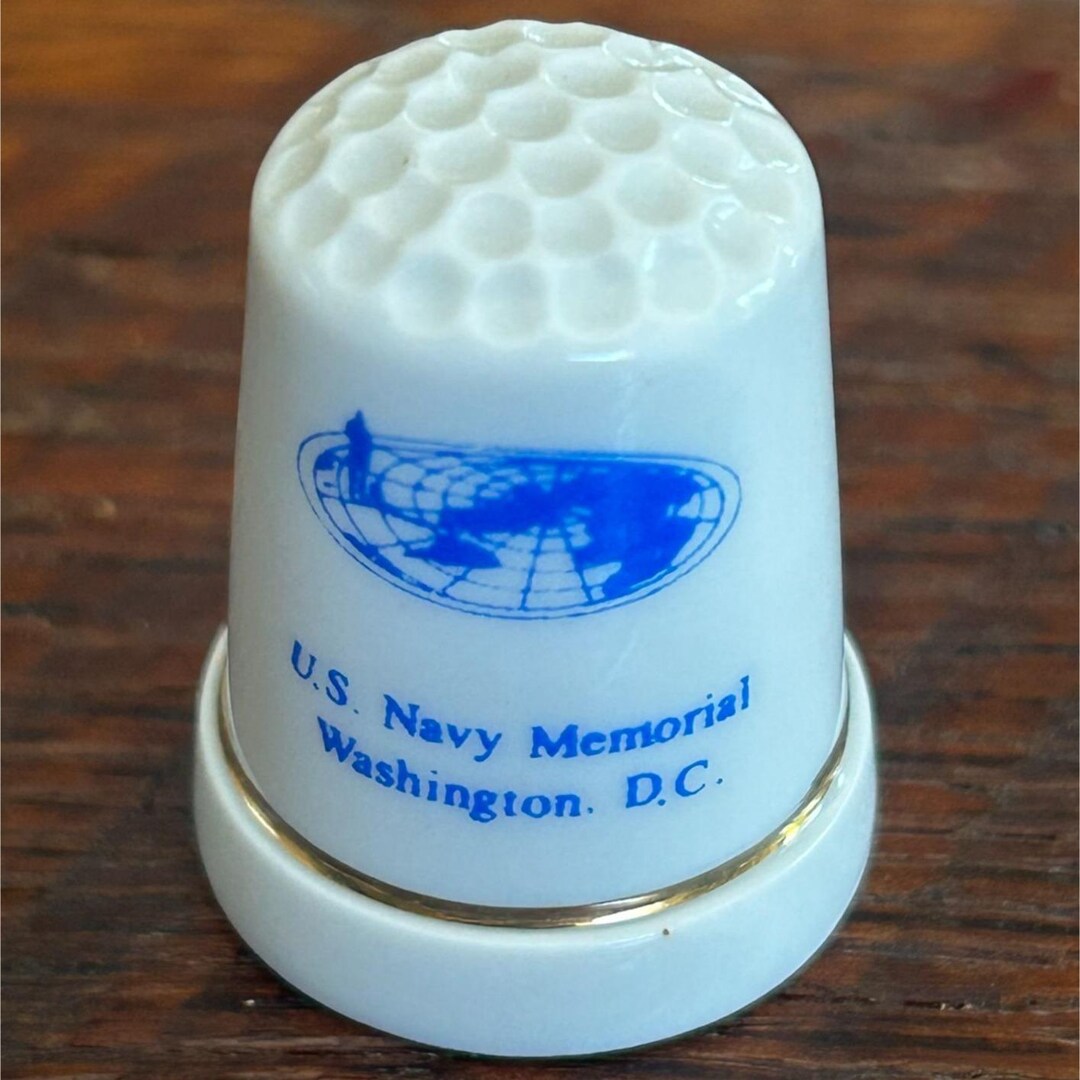 Ceramic Thimble U.S. Navy Memorial Washington D.C. the Lone Sailor ...
