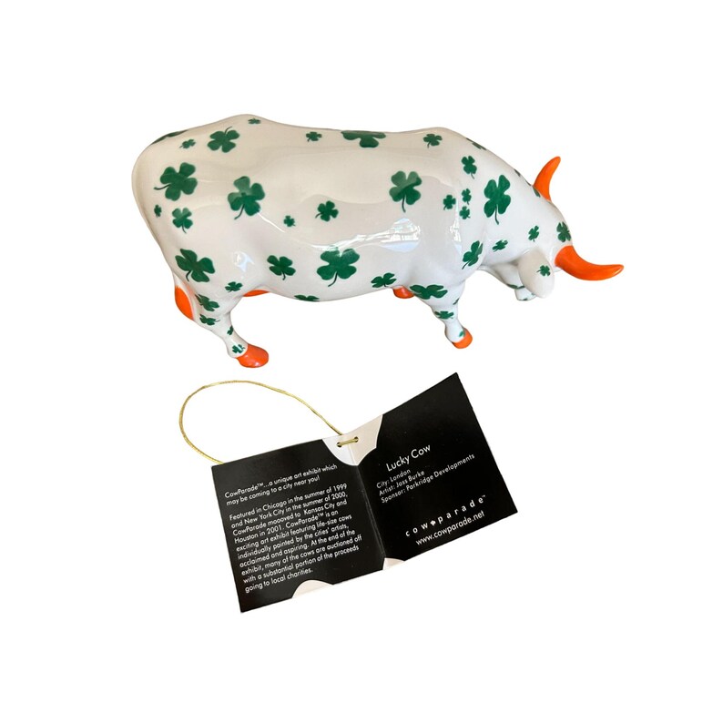 Westland Giftware Shamrock Lucky Cow Parade Figurine - Etsy