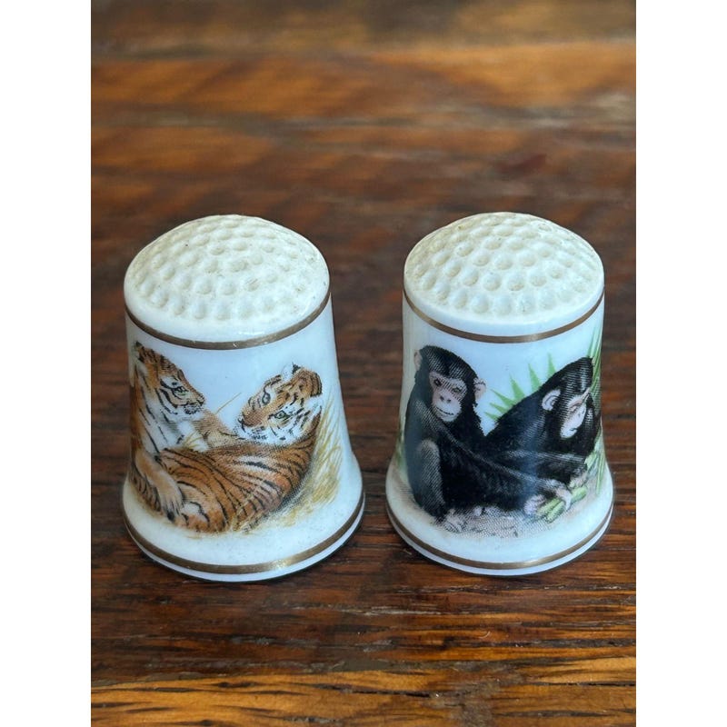 Bone China Thimble - Etsy