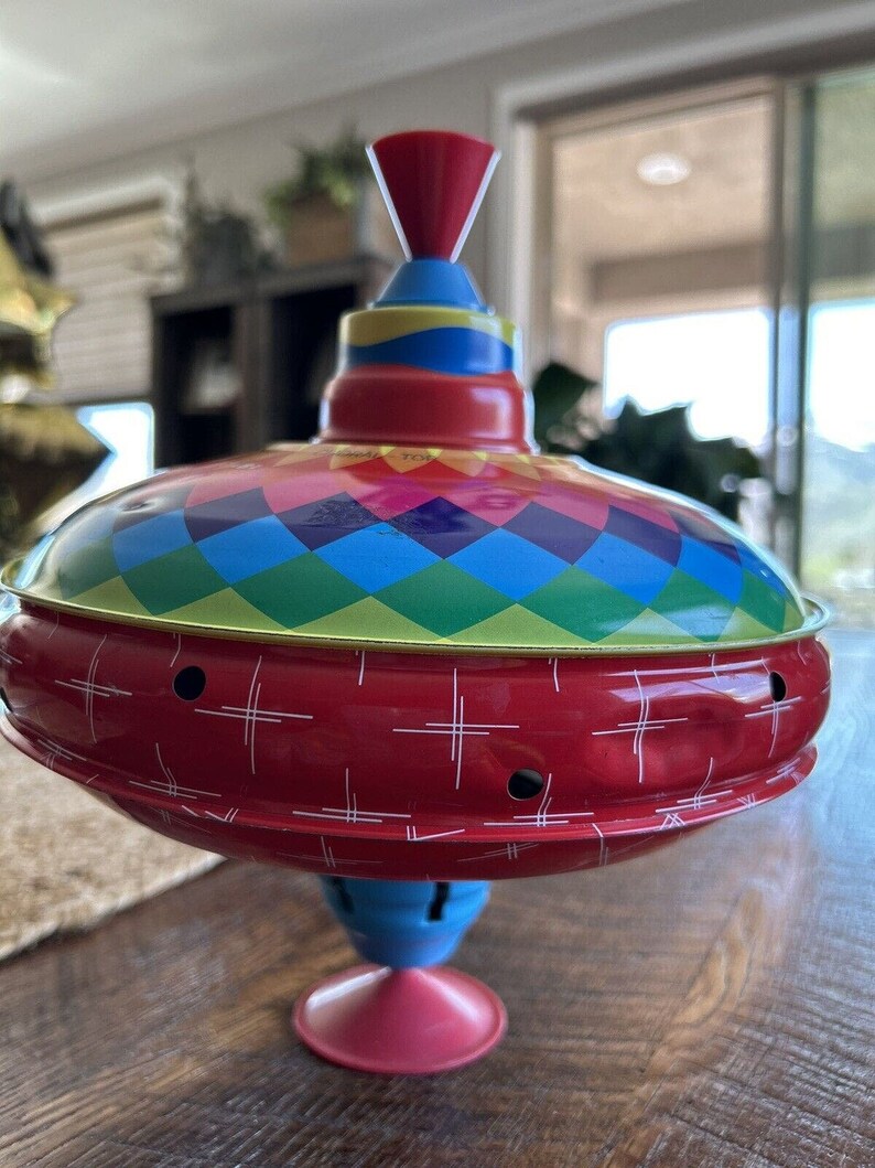 LBZ 1950's Vintage Coral Spinning Top Toy - Etsy