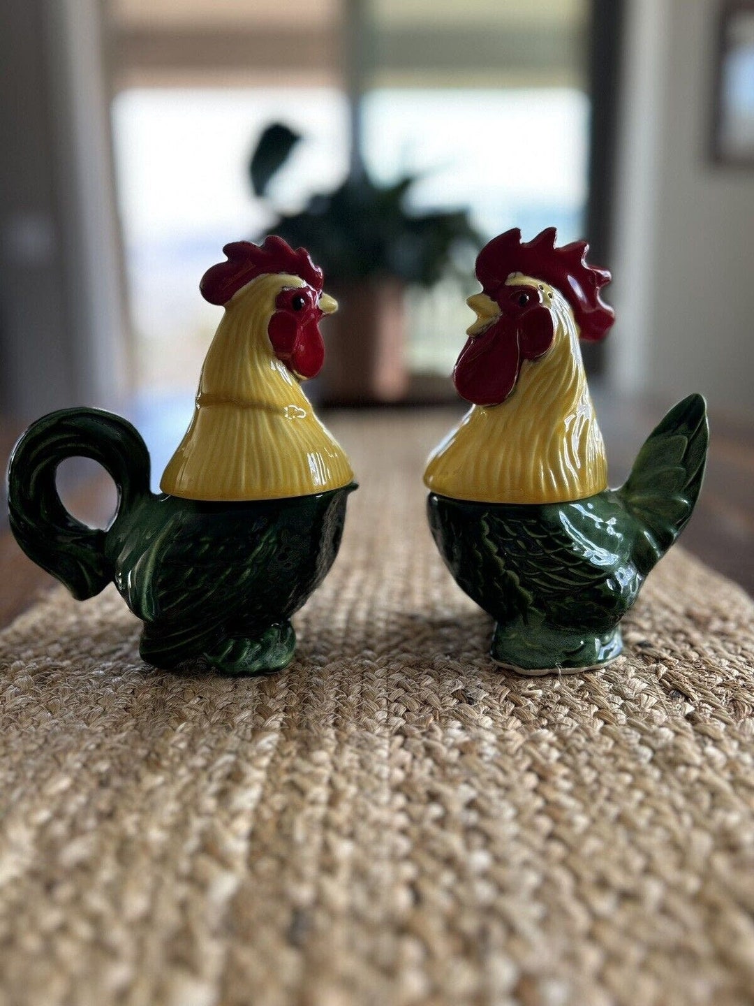 Riddle 1951 Rooster Creamer and Sugar Set - Etsy