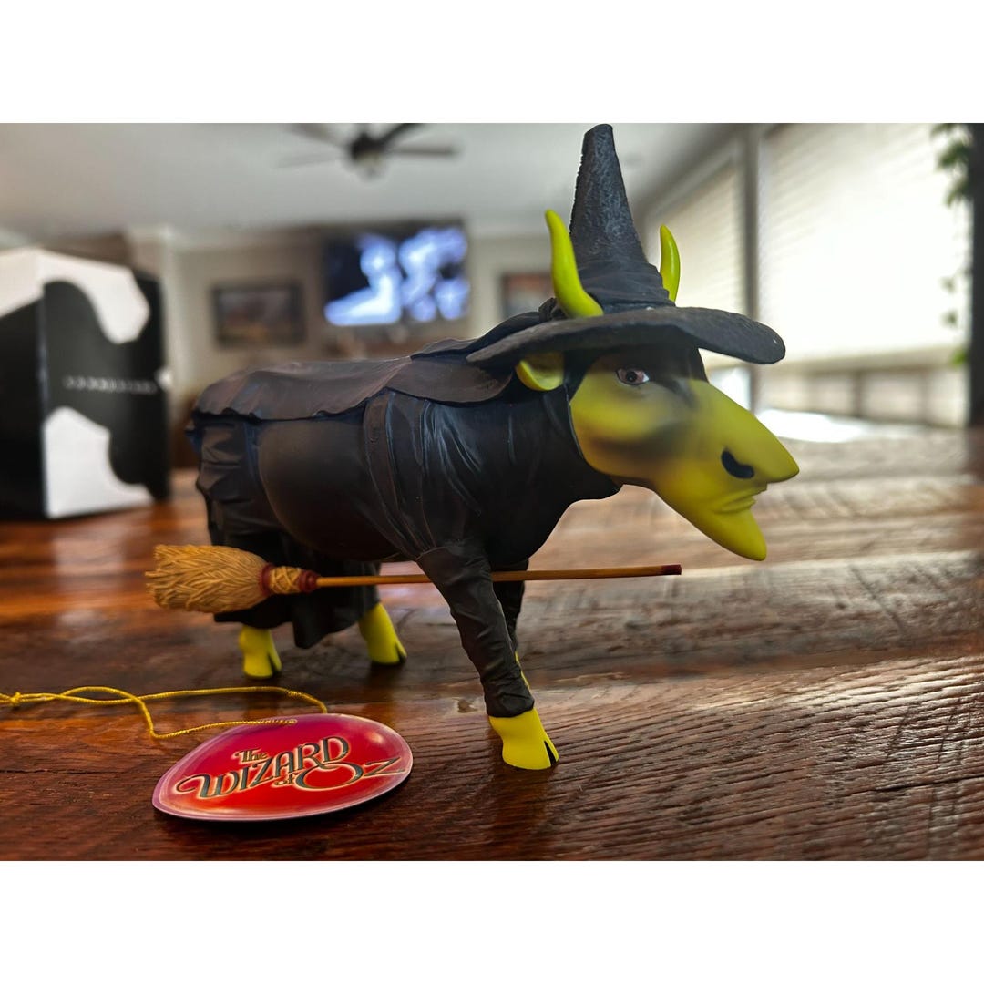 Rare Vintage 2002 Cow Parade "udderly Witched" Wizard of Oz Wicked ...