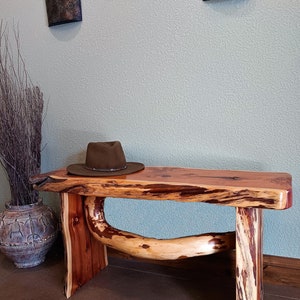 Juniper Cedar Custom Bench - Clear Finish - Etsy