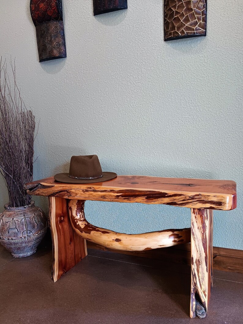 Juniper Cedar Custom Bench - Clear Finish - Etsy