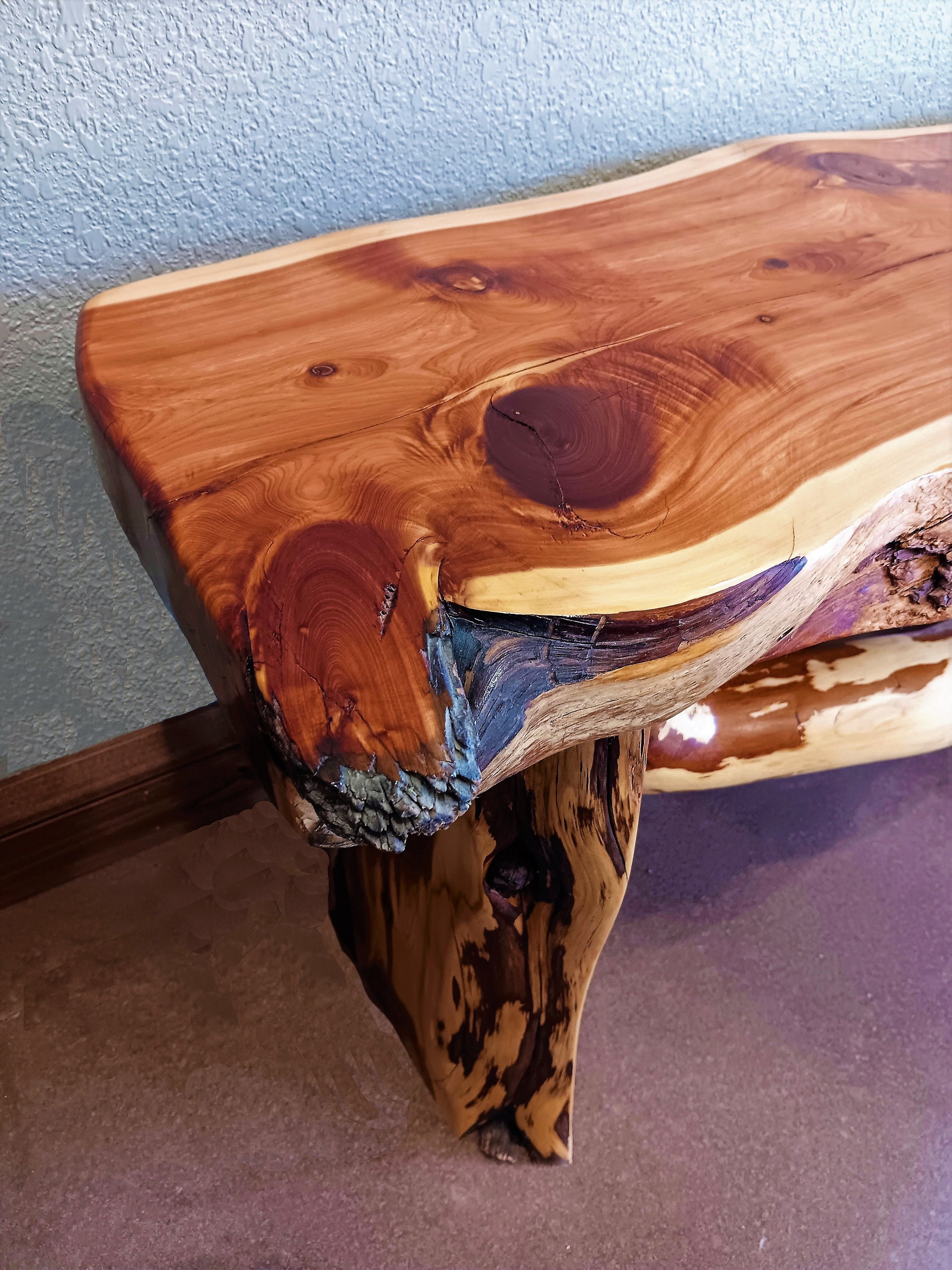 Juniper Cedar Custom Bench - Clear Finish - Etsy