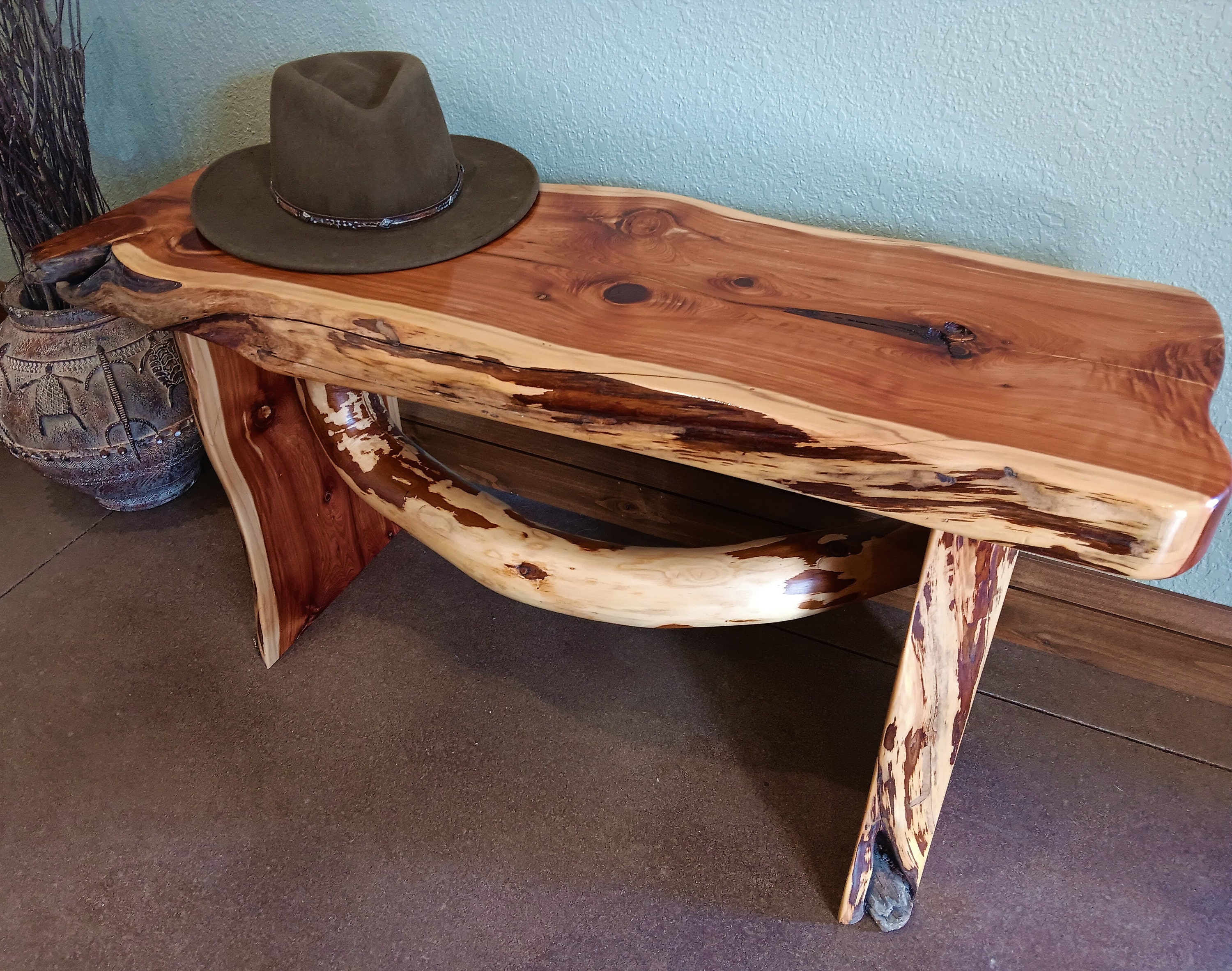Juniper Cedar Custom Bench - Clear Finish - Etsy