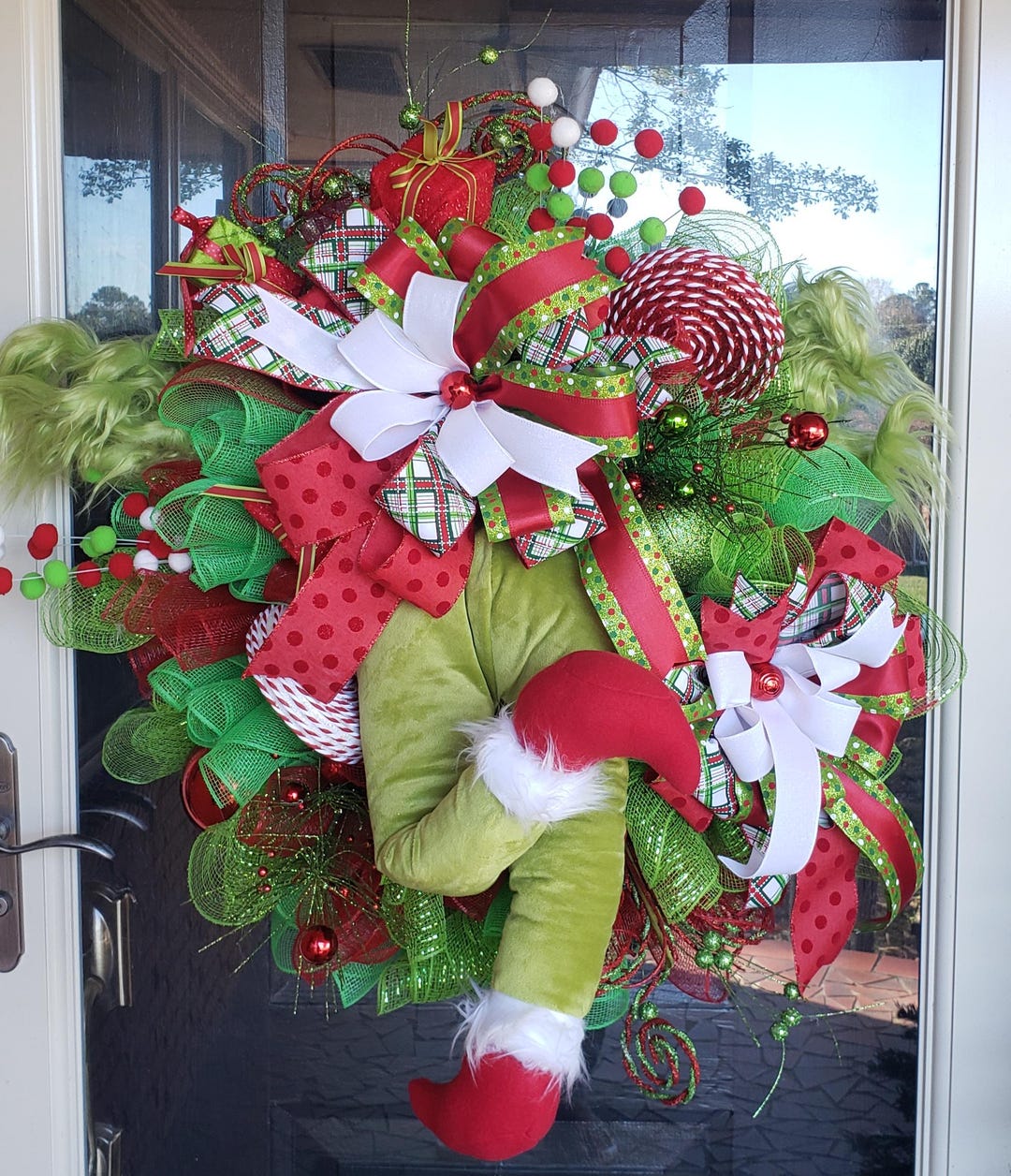 Grinch Butt Wreath - Etsy
