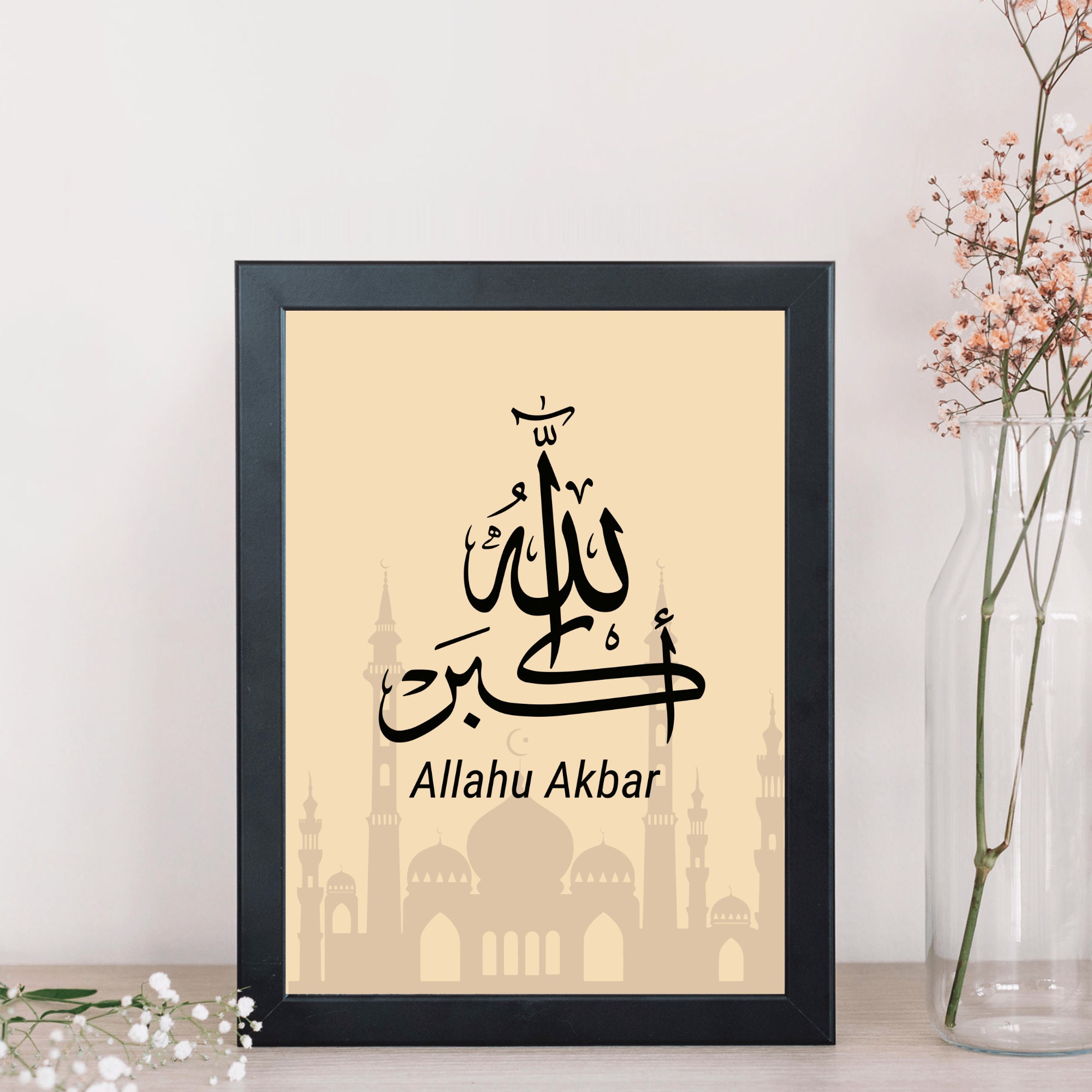 Bundle 100 Islamic Wall Art, Arabic Calligraphy, 99 Names of Allah ...