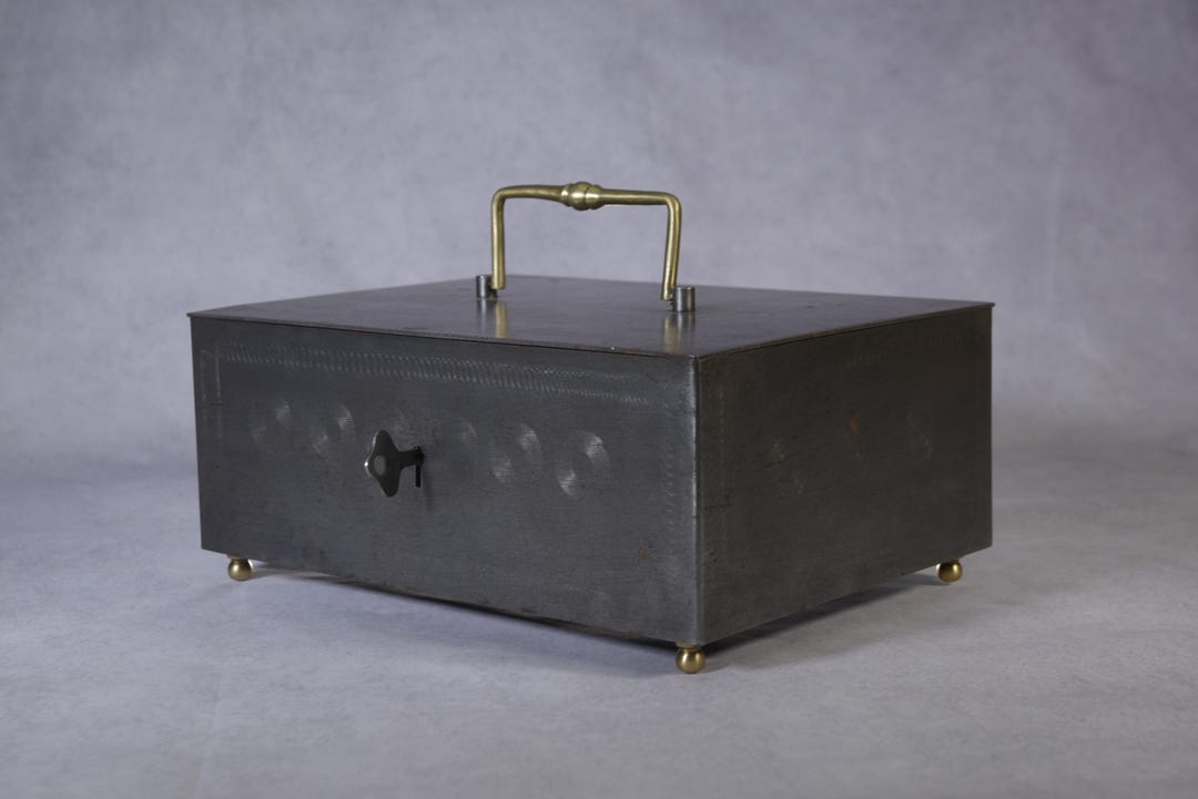 Old Steel Safe With Original Key and Brass Handle 1930s - Etsy