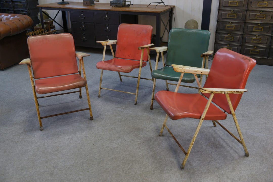 Chaises Pliantes Par Russel Wright Pour Samsonite Chairs 1960's - Etsy