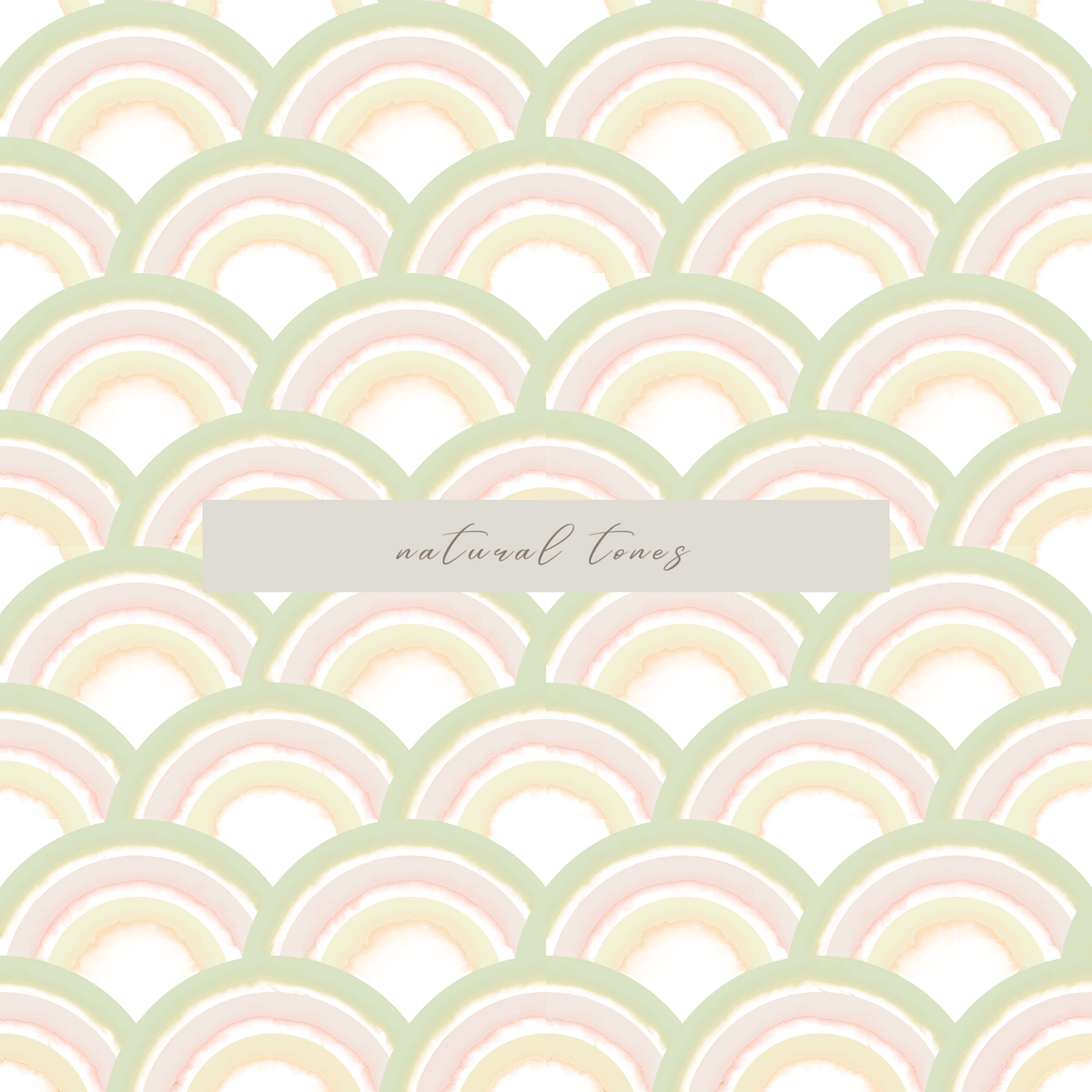 Children Pastel Colors Rainbow Scale Pattern 3 High - Etsy