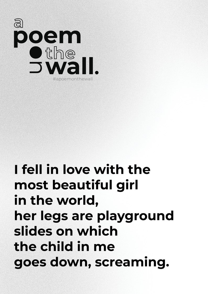 A Poem on the Wall Series - Part 1 - Etsy
