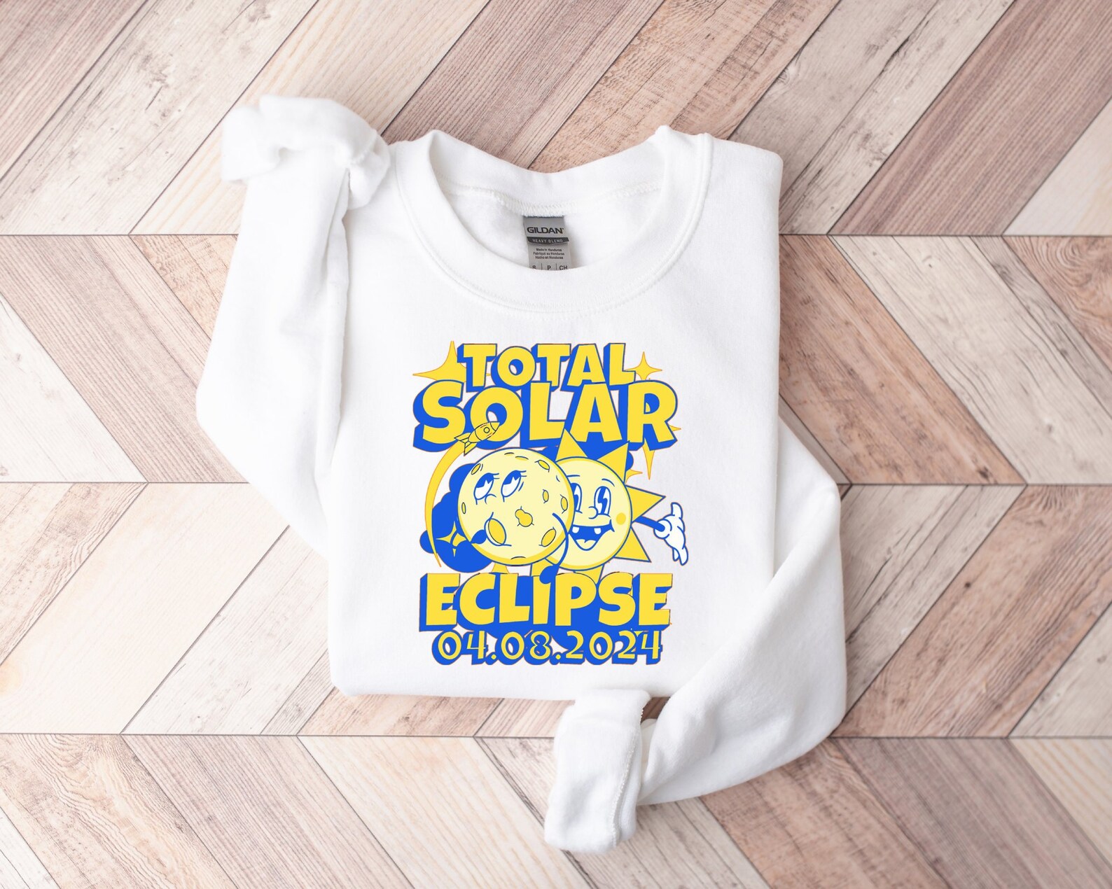 Retro Total Solar Eclipse Sweatshirt, Solar Eclipse Hoodie, 04.08.2024 ...
