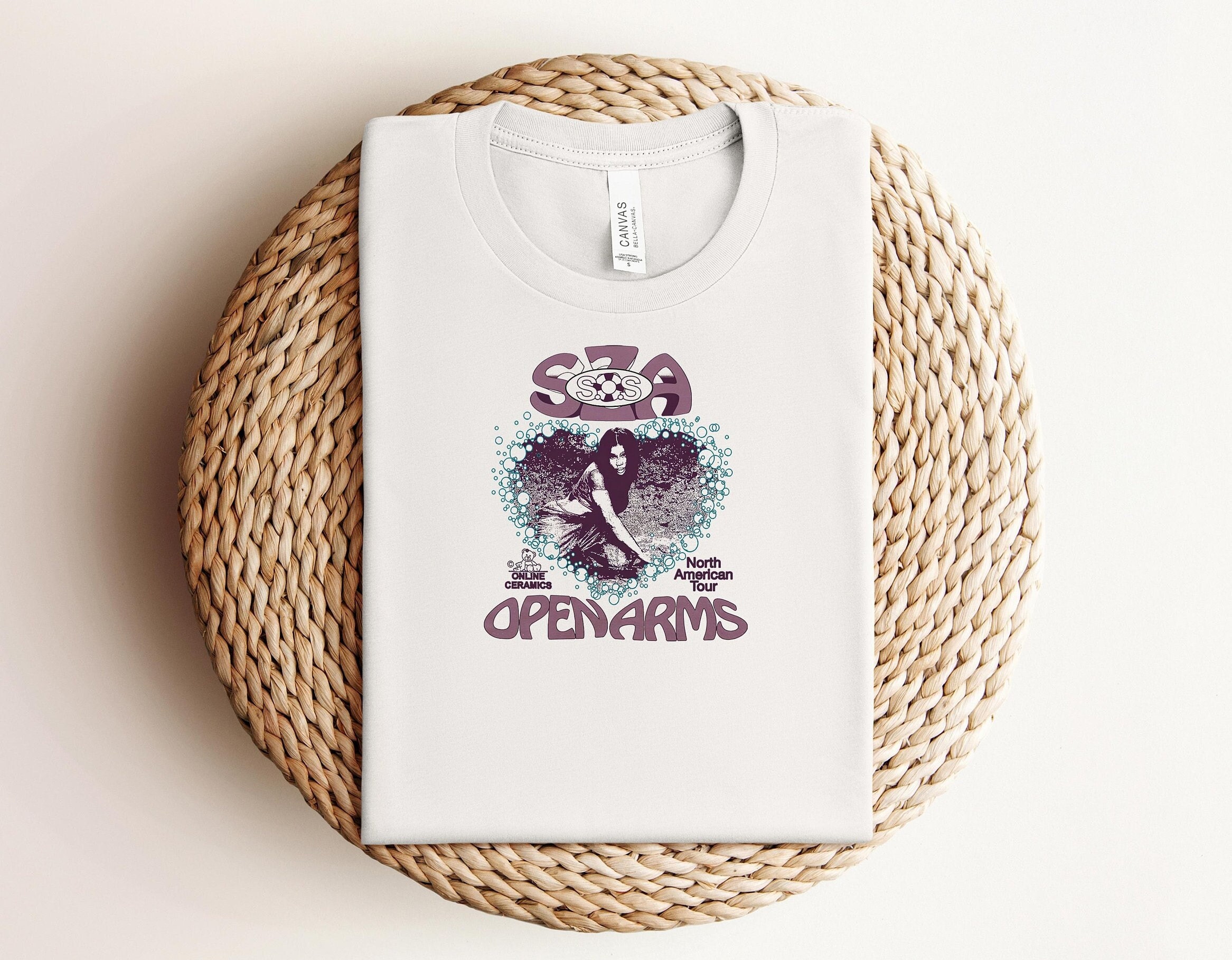 SZA Open Arms Shirt, Vintage Sza Shirt, Sza Merch Shirt, Sza Concert ...