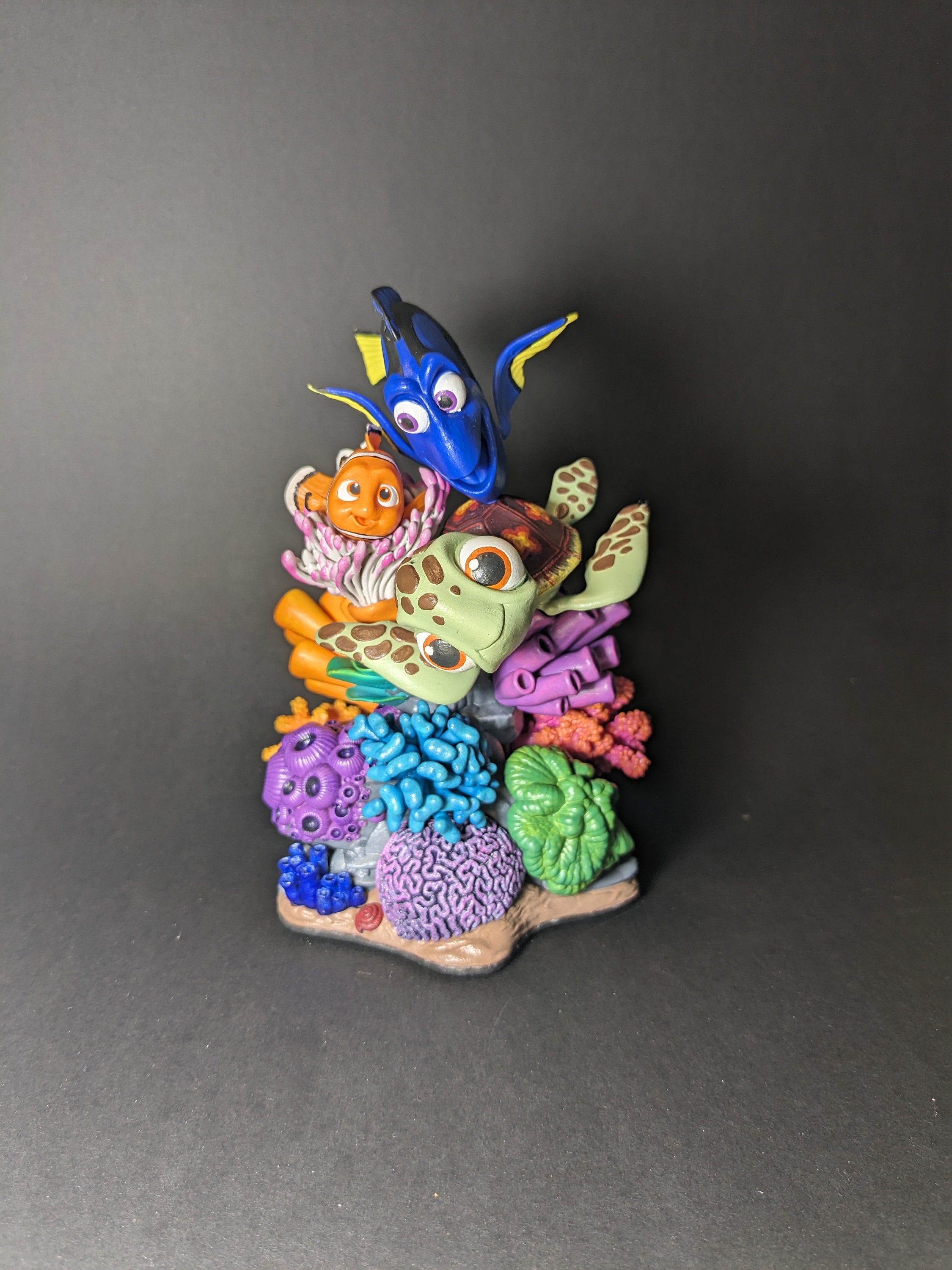 Diorama Finding Nemo/finding Nemo Diorama, Resin Figure, Hand Painted ...