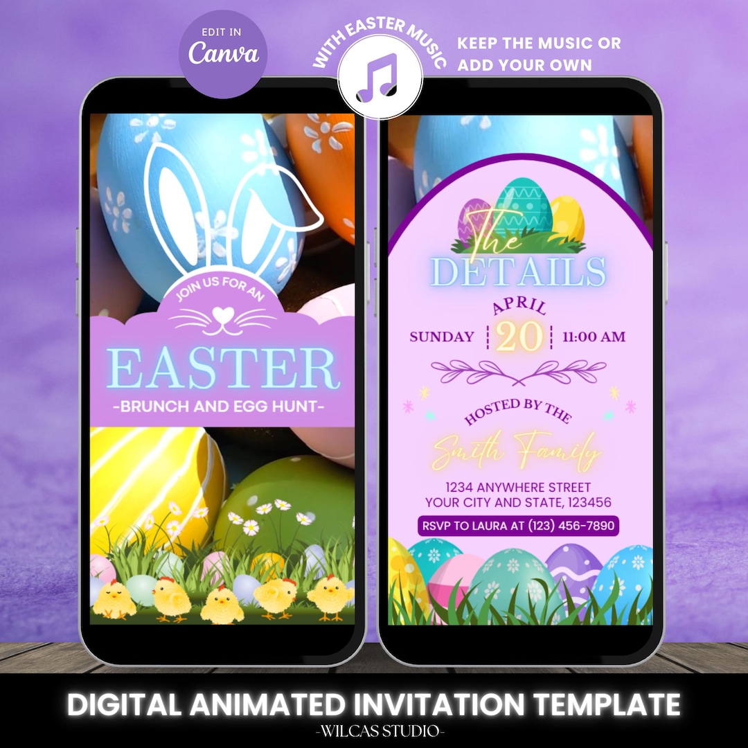 Easter Egg Hunt And Brunch Invitation Template Egg Hunt Printable