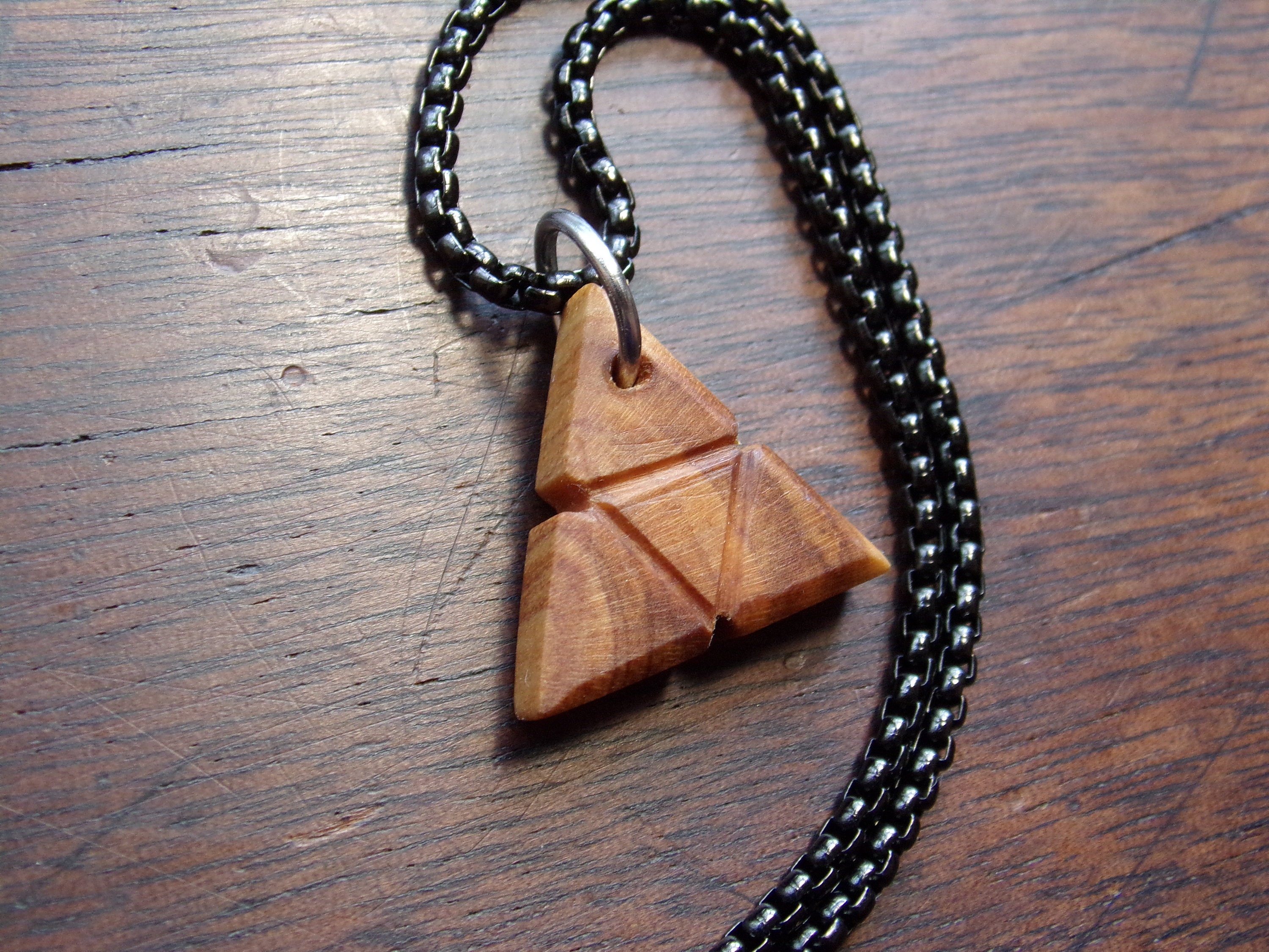 Triangle Necklace, Triforce Relic, Celtic, Gift for Him, Gift for Her ...