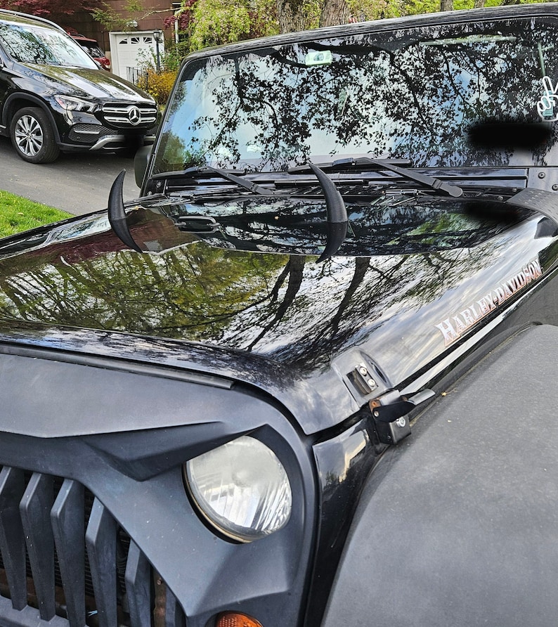 Horned Hood Bumper Replacement for Jeep Wrangler - Wild Front-end ...